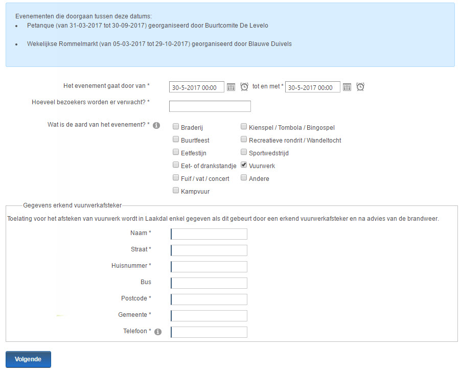 Facilitator - module evenementenloket | e2e solutions